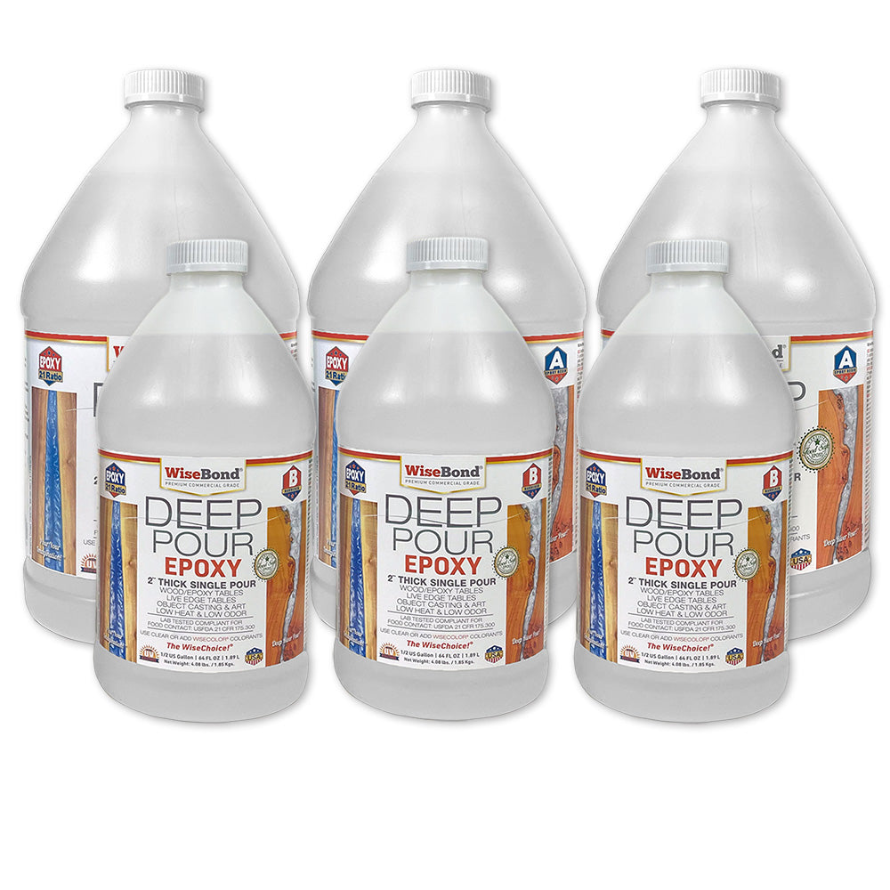 Deep Pour Epoxy | River Table Epoxy | Deep Pour Resin 4.5-Gallon Kit