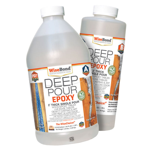 Deep Pour Epoxy | River Table Epoxy | Deep Pour Resin 3/4-Gallon Kit