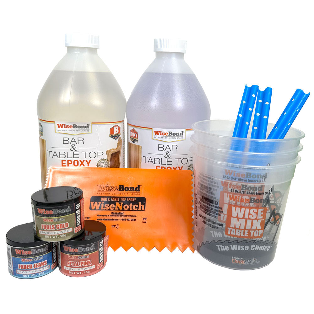 Table Top Epoxy Beginners Kit | 1-Gal Countertop Kit and Tools