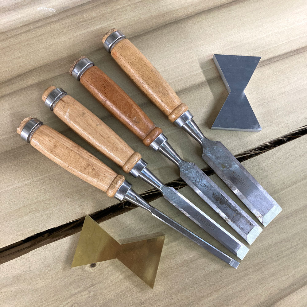 Metal Bowtie Wood Slab Inlay - Small