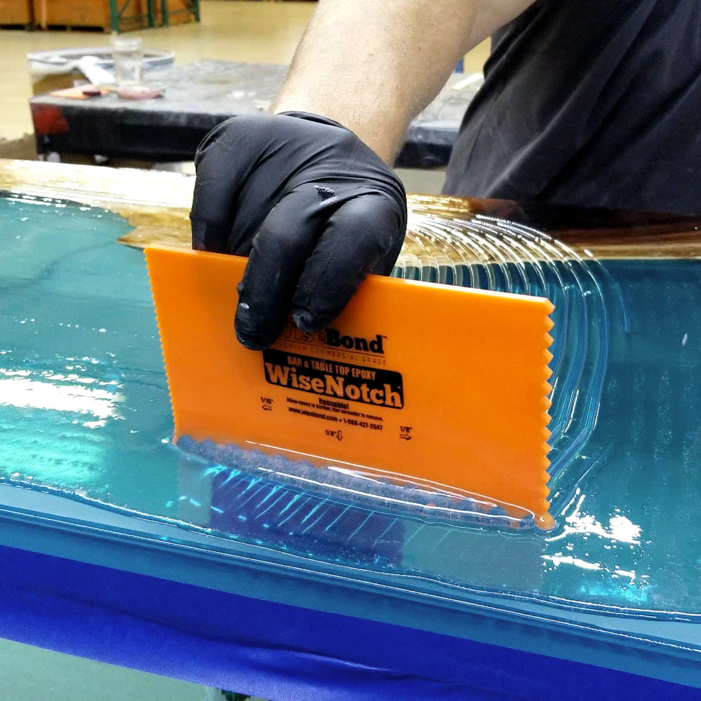 Epoxy Notched Spreader | Tabletop Epoxy Spreader | Countertop Epoxy